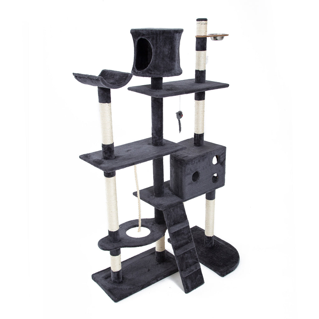 Cat Tree Multi Level Scratcher DANIE 170cm GREY – UHO
